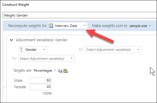 How to Configure a Weight from Variable(s) – Q Help