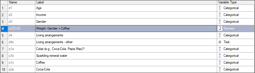 How to Configure a Weight from Variable(s) – Q Help