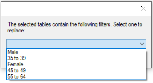How to Replace or Remove a Filter for all of the Tables and Charts that ...